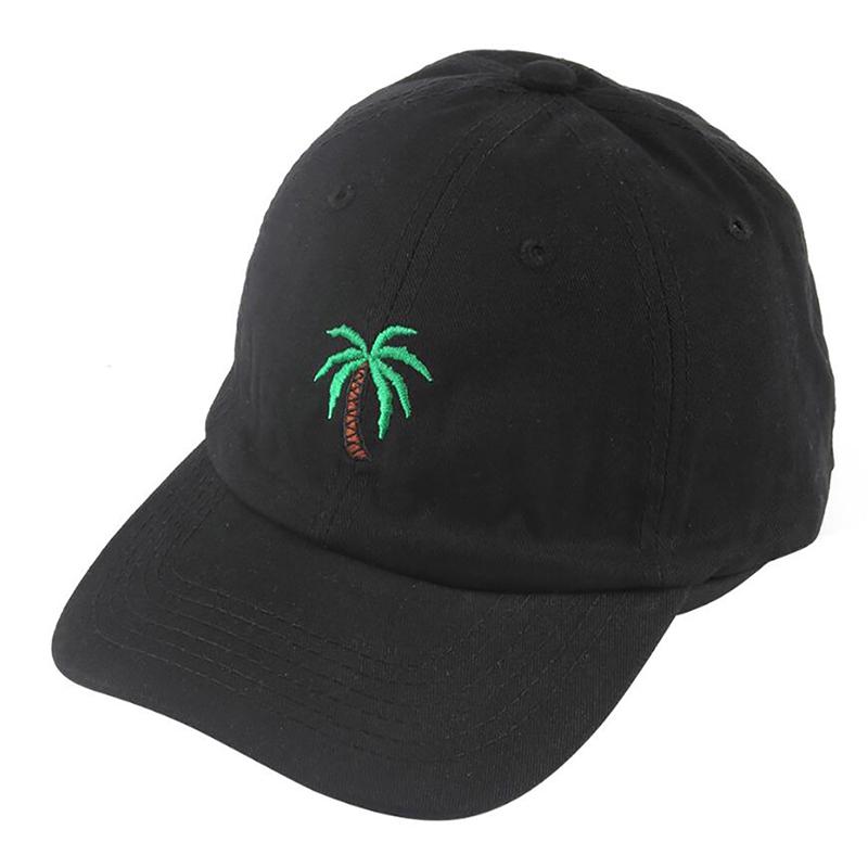 Buy Green Coconut Tree Embroidered Cap Men and Women Small Fresh Lady ...