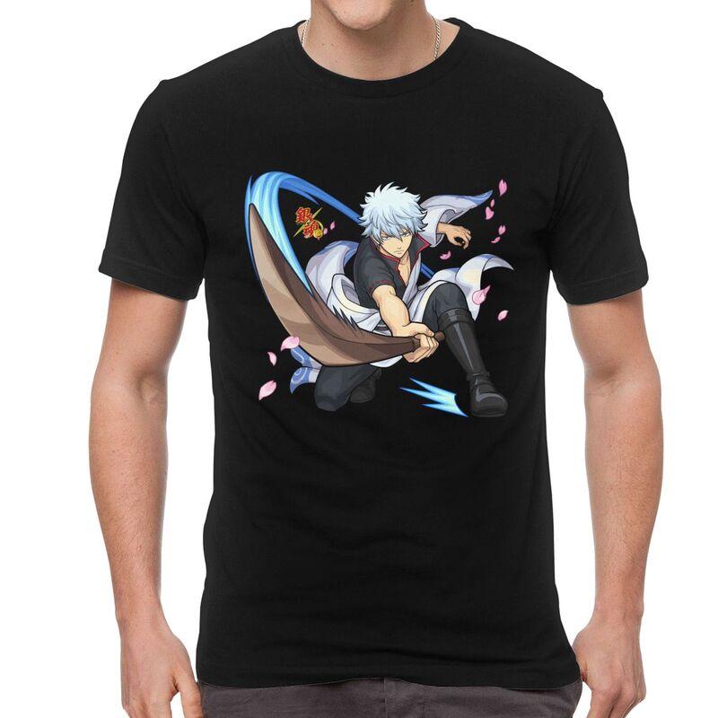 Buy Male Anime Samurai Gintama T-Shirt Streetwear Gintoki Sakata Tshirt ...