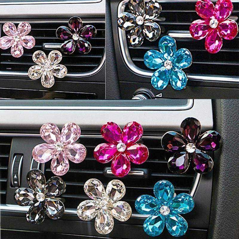 Buy Automobile Air Conditioner Outlet Car Interior Accessories Crystal ...
