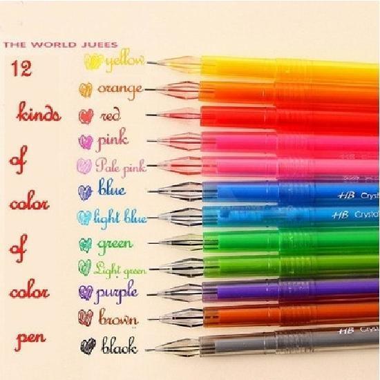 Buy Cute Small Fresh Candy Color Diamond Color Gel Pen Creative Gift ...