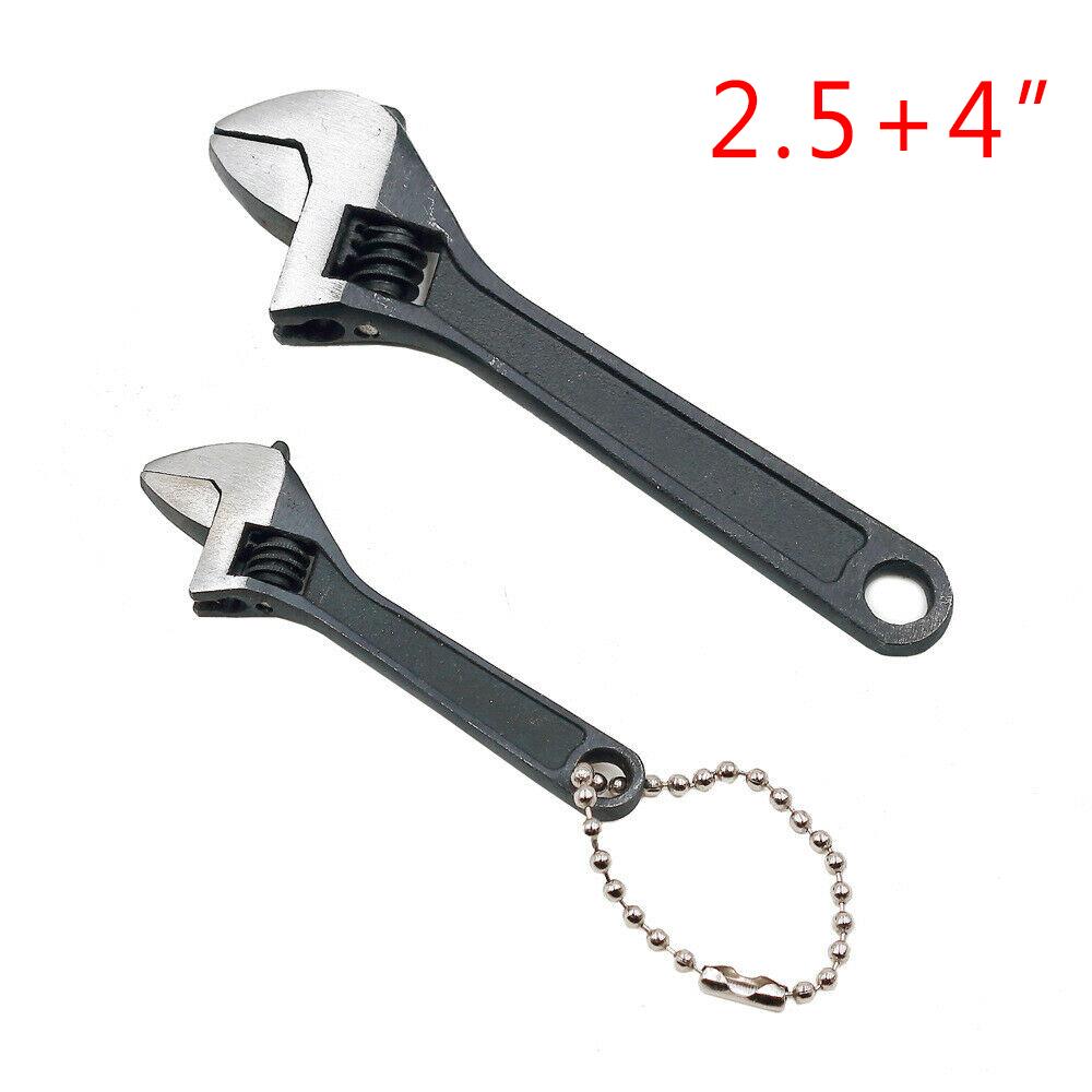 2.5 In + 4 In Mini Adjustable Spanner Wrench Black Oxide Finish Small ...