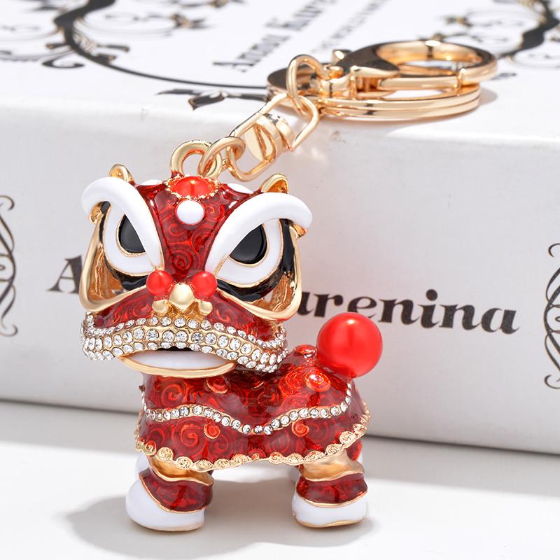 Buy Chinese Festival Rotatable Lion Dance Fashion Vintage Alloy ...