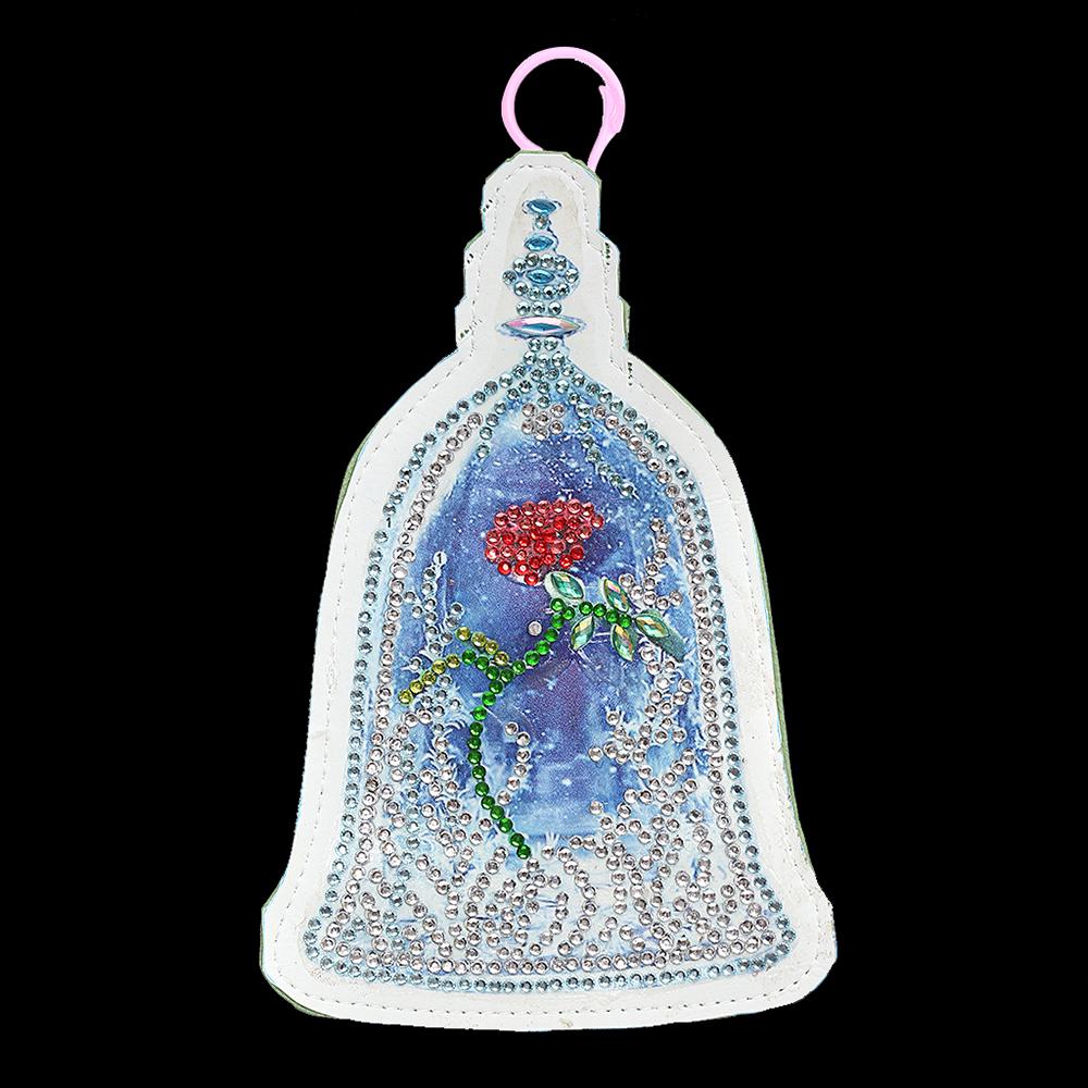 Rose Keychain Pendant DIY Point Drill Key Chain Pendant Decoration ...