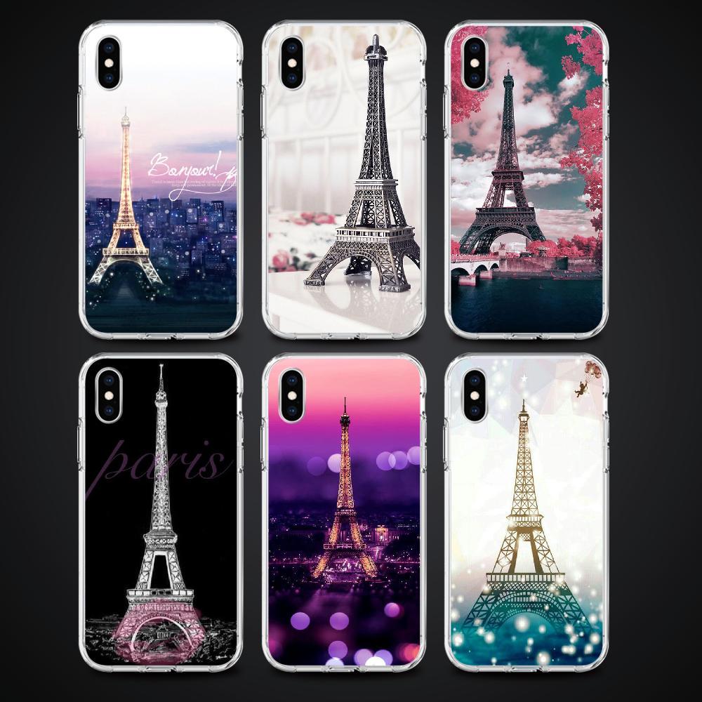 Nice Looking Paris Tower Phone Case Soft Phone Cover for iPhone 6 X XR ...