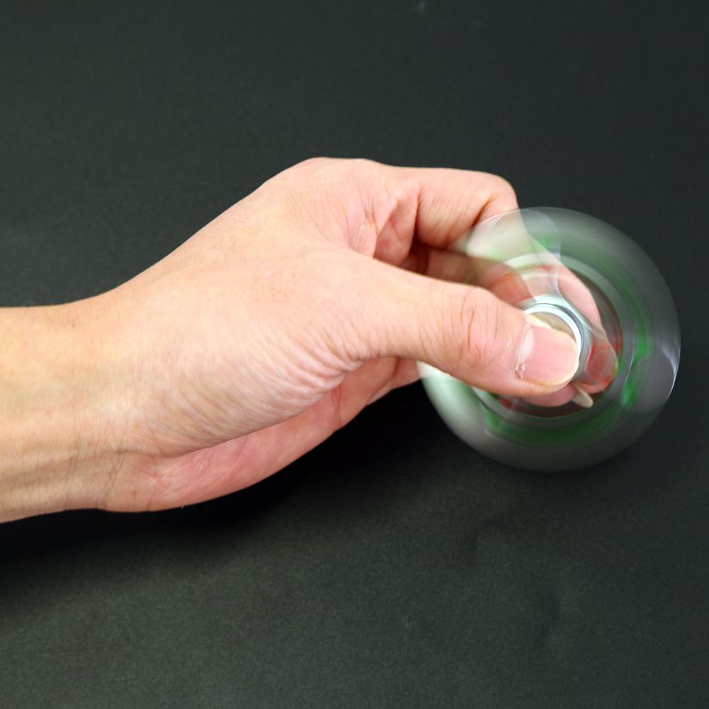 Alloy Skull Head Luminous Hand Spinner Gyro Finger Gyroscope(Silver ...