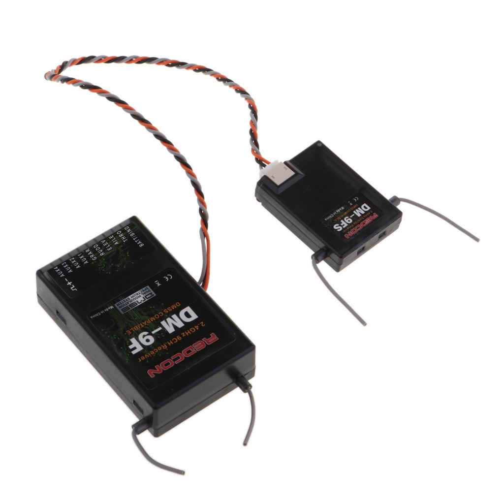 Buy REDCON 9CH DMSS Receiver DM9F Satellite for JR 2.4G Remote Control ...