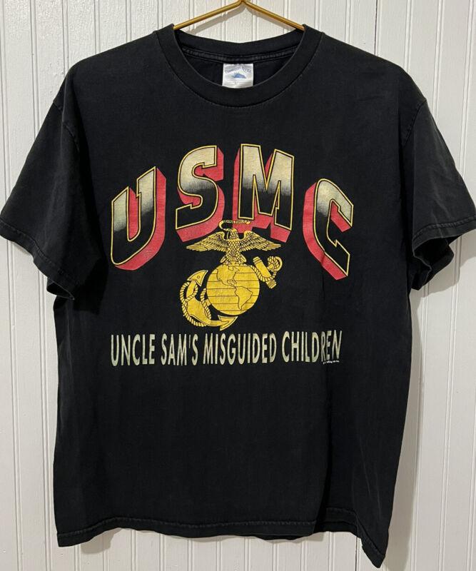 Buy Vintage 90s 1992 USMC Uncle Sams Misguided Children Women T-Shirt ...