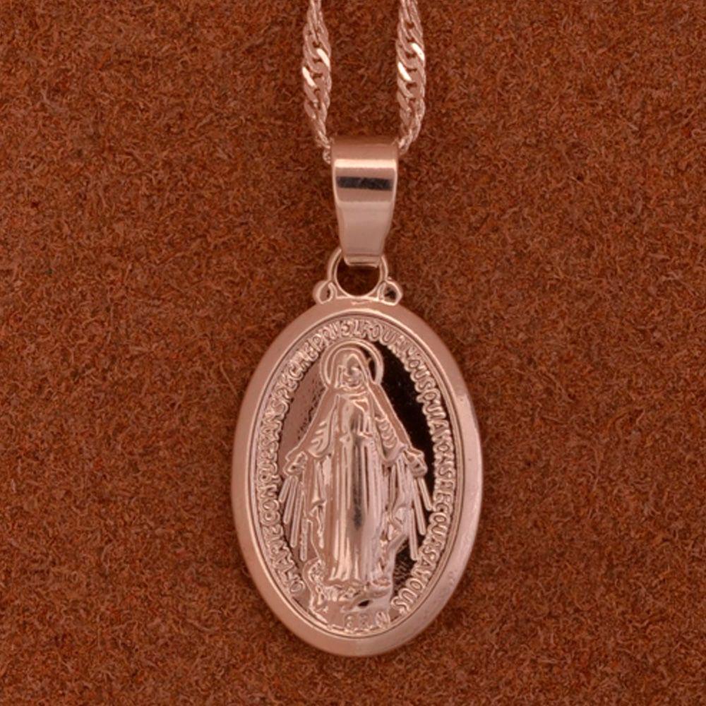 Buy Cross Chain Accessories Religious Necklace Necklace Virgin Mary ...