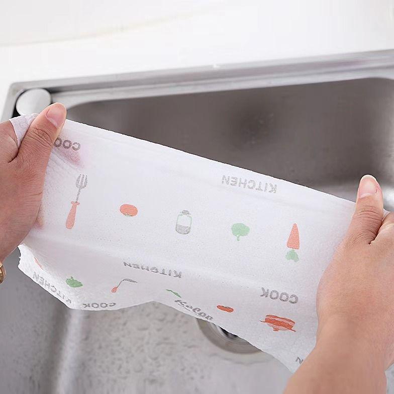Buy 1 Roll Eco-Friendly Cleaning Wash Cloth Non Woven Duster Cloth Dish ...