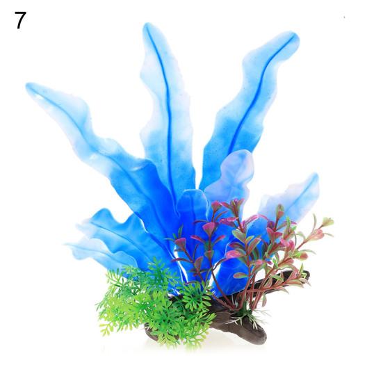 22cm Hideout Decor PVC Popular Realistic Appearance Fish Tank Seaweed ...