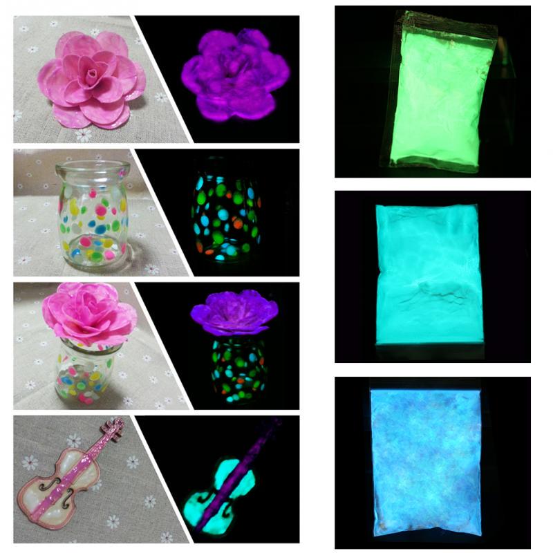 Buy 3 Colors Fluorescent Powder Luminous Powder Paint DIY Pigment Nail ...