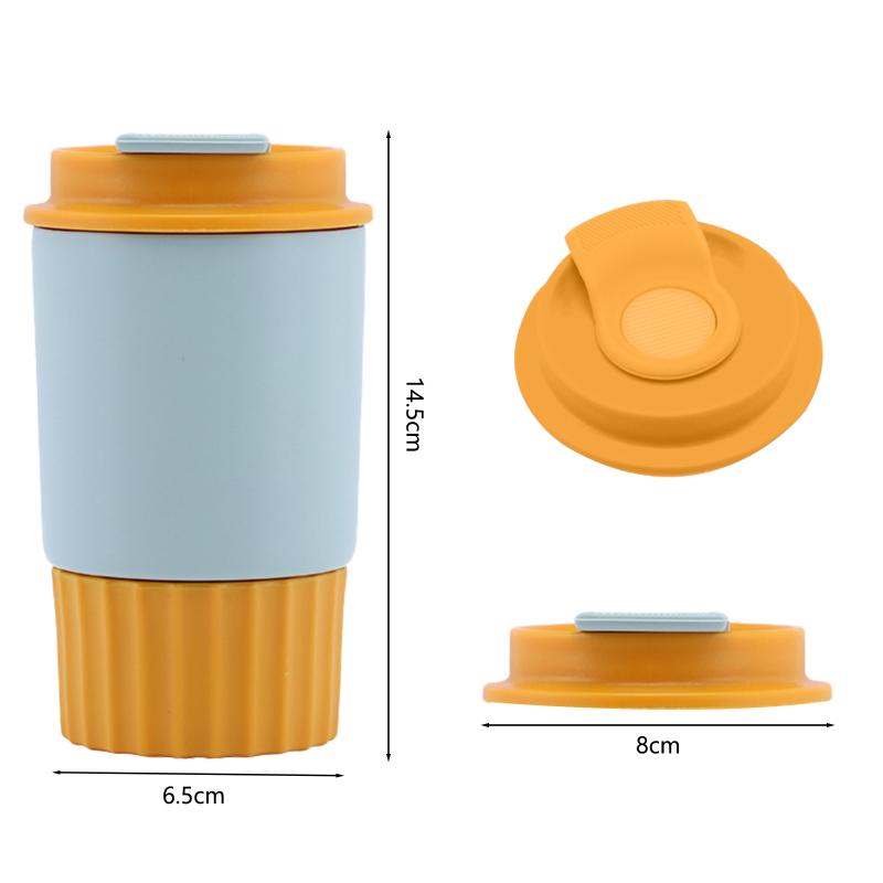 Buy 360ml Thermal Insulation Coffee Mug Portable Reusable Scald-proof ...
