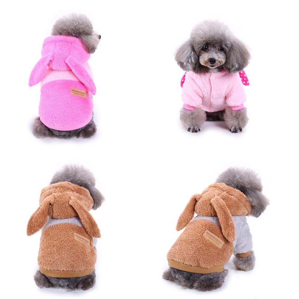 Cute Thick Rabbit Clothing Puppy And Kitten Pet Transform Clothes uygun ...