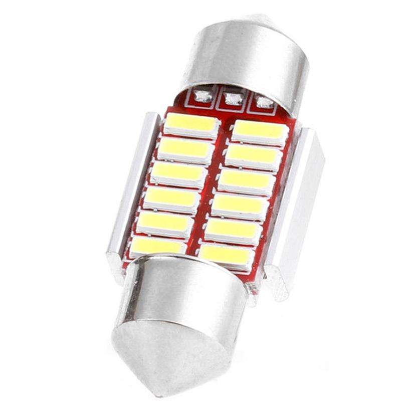 2Pcs 31Mm 4014 12Smd C5W Car Led Light Canbus Dome Interior Reading Lamp uygun fiyatlı satın ...