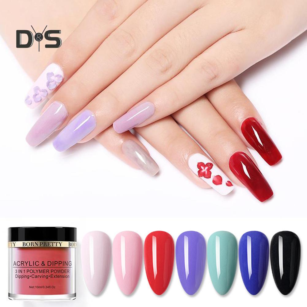 Buy Women Nail Dipping Crystal Powder Pigment Sequins Manicure Decor at ...
