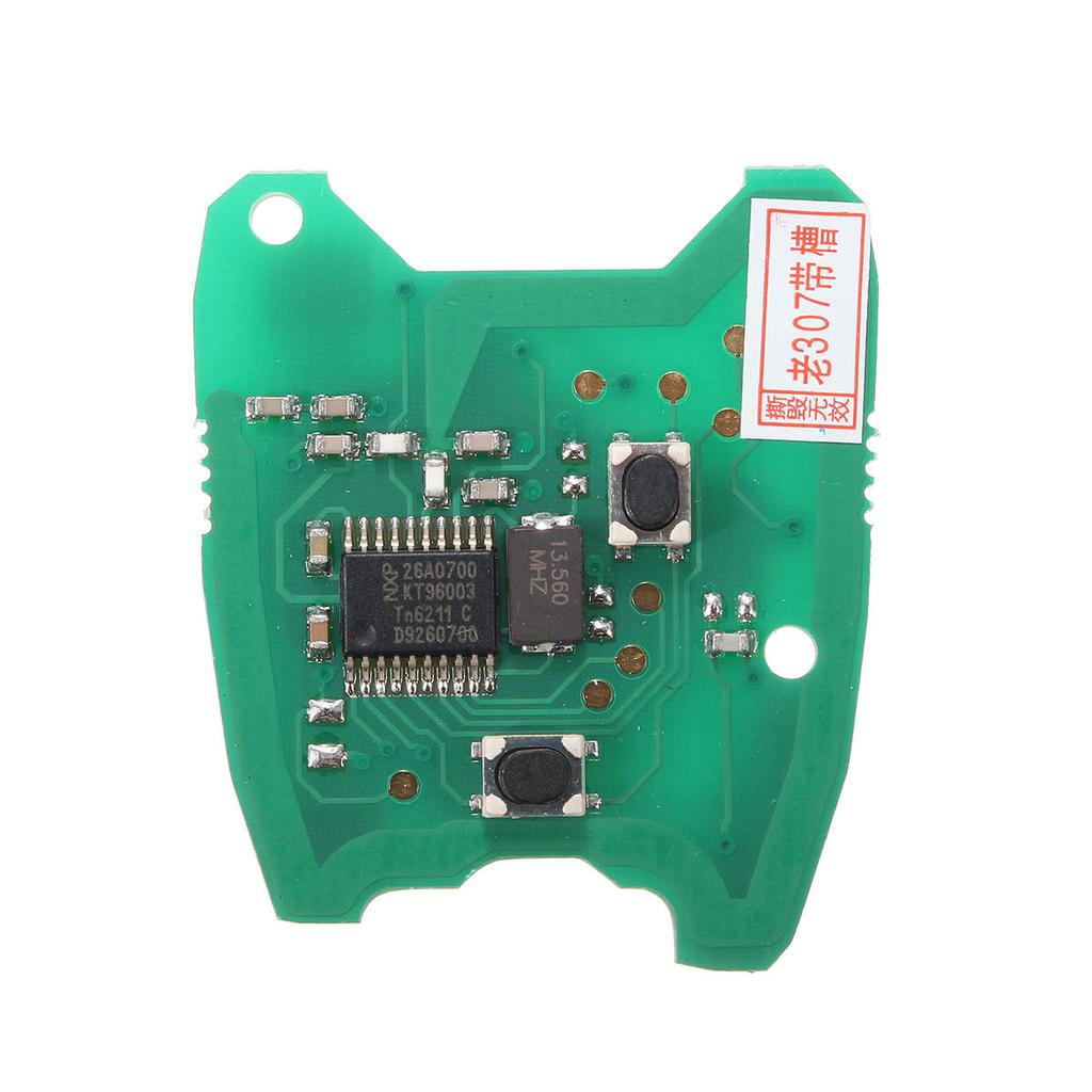 Buy 433MHz 2 Buttons Remote Key FOB Circuit Board For Peugeot 307 ...