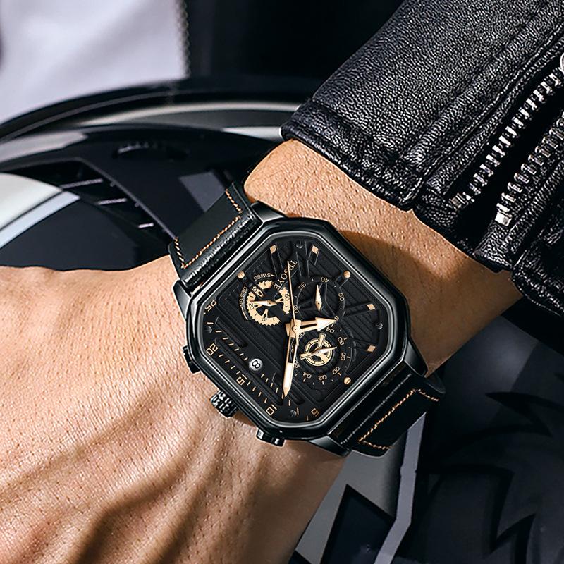 Buy Men's Watch Waterproof Sport Square Wrist Watch Exquisite Craft ...