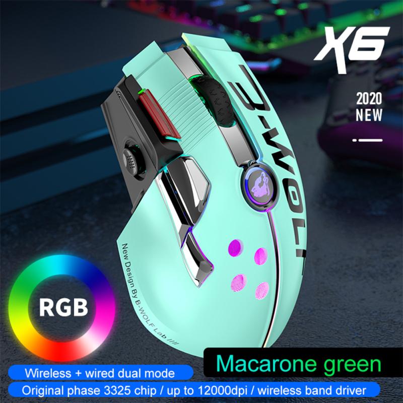 Buy ZIYOU LANG X6 Wireless Wired Dual Mode Mechanical Mouse ...