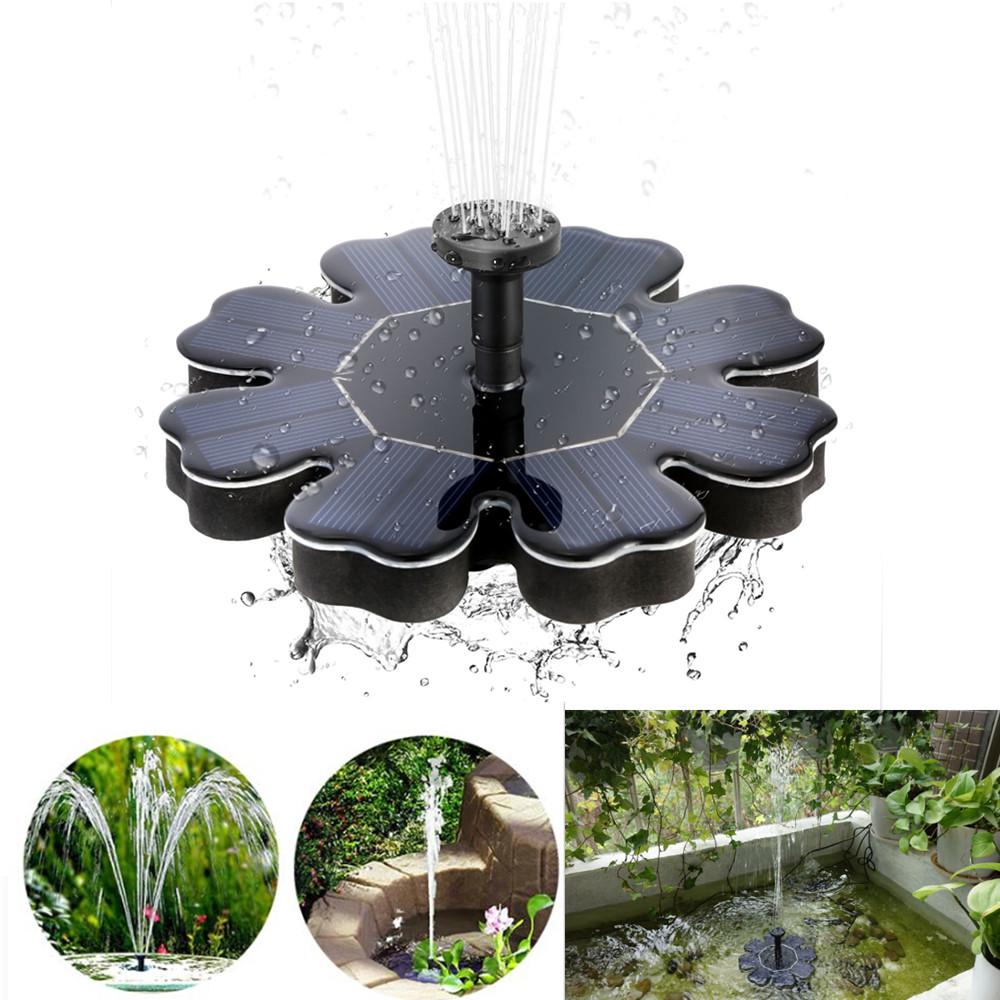 Buy Floating Solar Fountain Flower-shape Water Pump for Outdoor ...