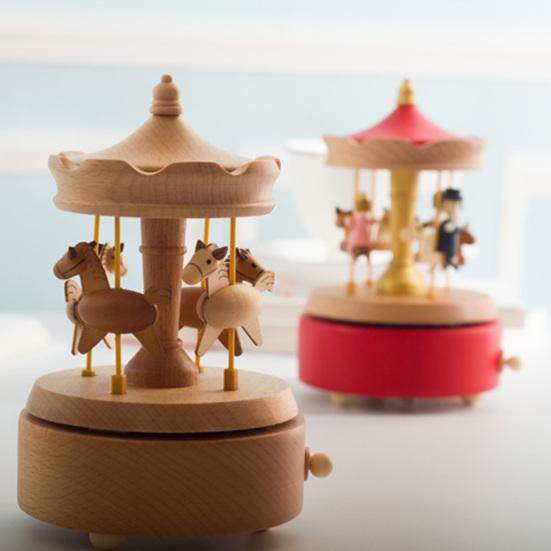 Buy Carousel Musical Box Creative Shape Decorative Easy to Use ...