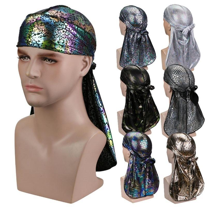 Buy 1 Piece Hair Accessories Laser Silky Hoop Hats for Women Men Long ...