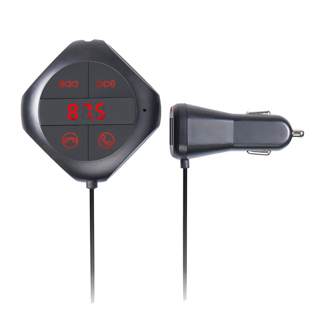 Car MP3 Music Player FM Transmitter Modulator AUX Out Bluetooth ...