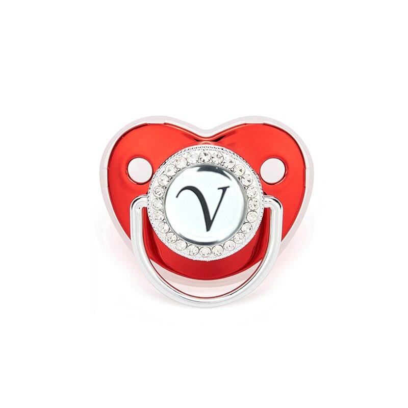 Buy Name Initial Letters Baby Pacifier Newborn Silicone Pacifier With ...