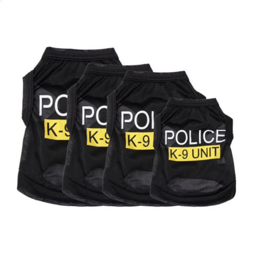 Buy Summer Popular Apparel Costume Cat Puppy Police Vest Shirt Pet ...
