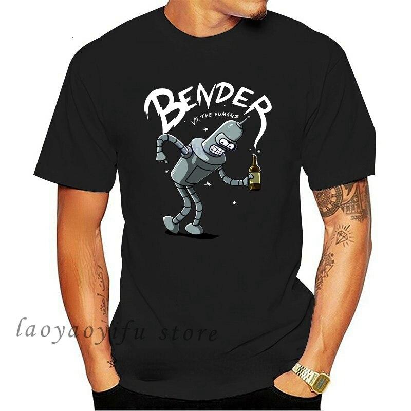 Komik Bender Vs İnsanlar T Shirt Harajuku Retro Grafik Tişörtler ...