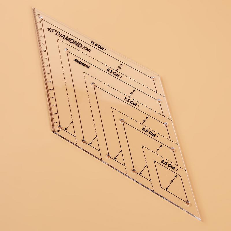 Acrylic Patchwork Craft Cutting Rulers Diy Home Sewing Tools uygun ...