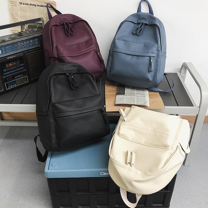 💰Köp billigt online Large Capacity Casual PU Leather Women's Backpack ...