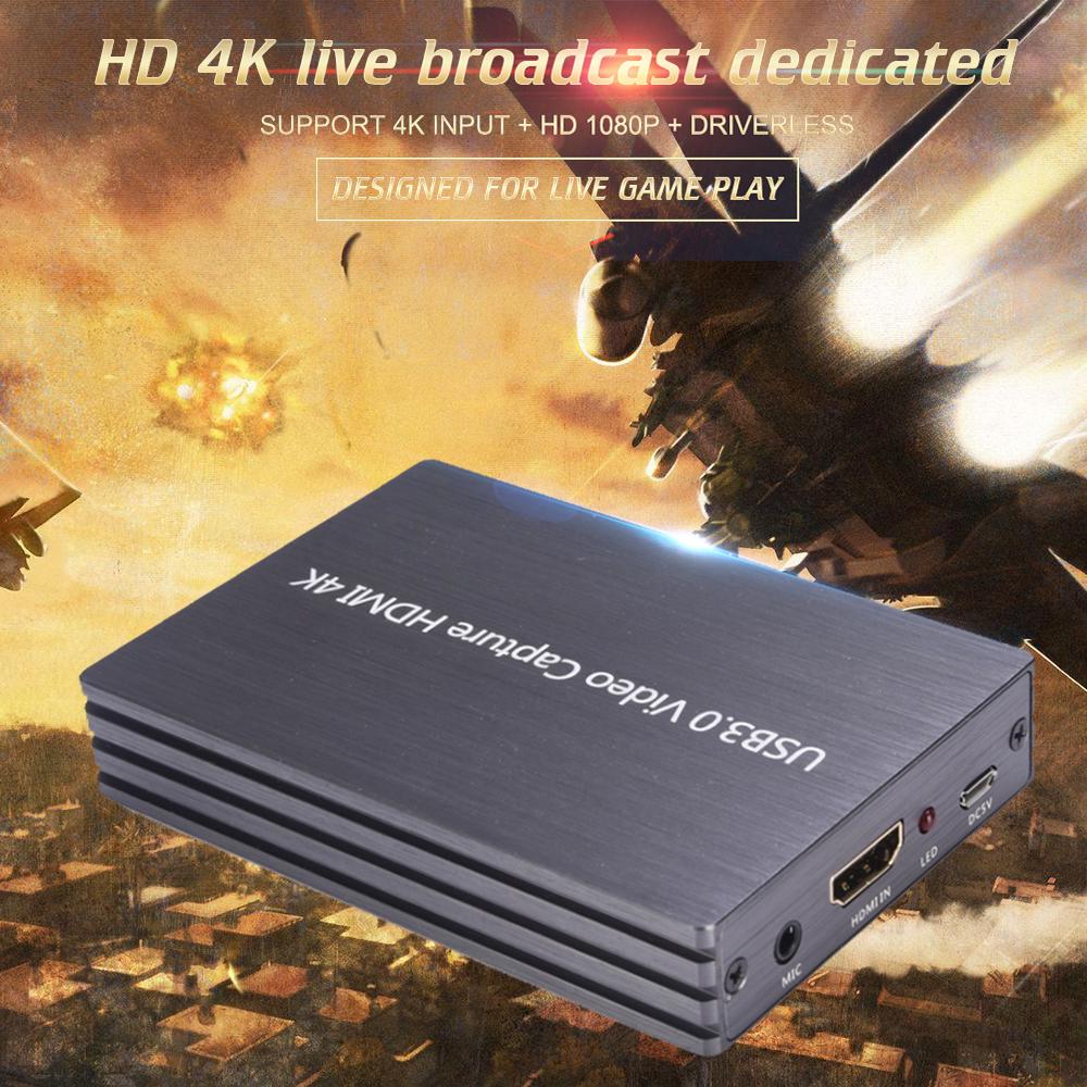 HDMI Video Capture Device 4K USB3.0 1080P Game Card Recorder for Live ...