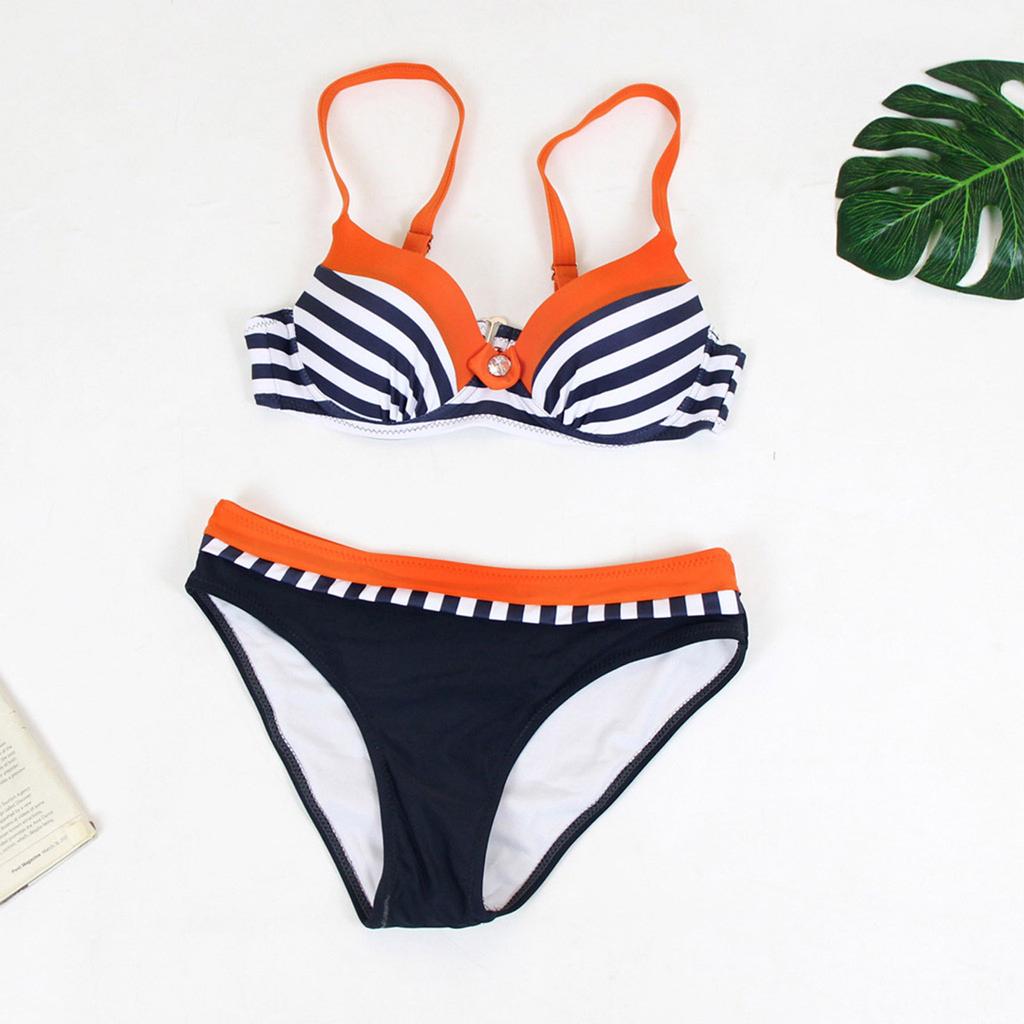 Women Padded Push-up Bra Bikini Set Swimsuit Bathing Suit Swimwear ...