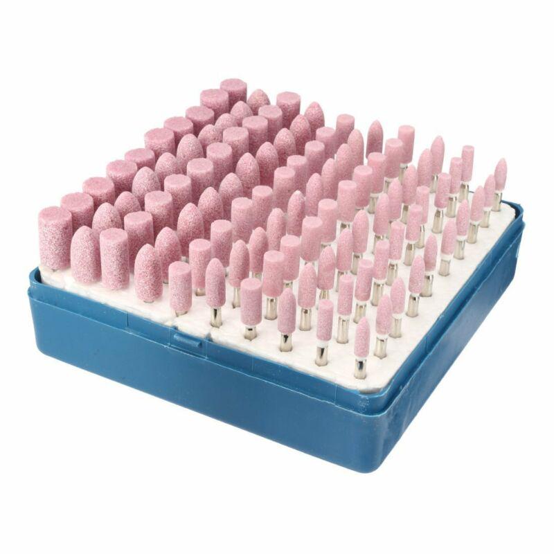 Buy 3mm 1/8" Abrasive Mounted Stone Grinding Wheels Bits Set Cone ...
