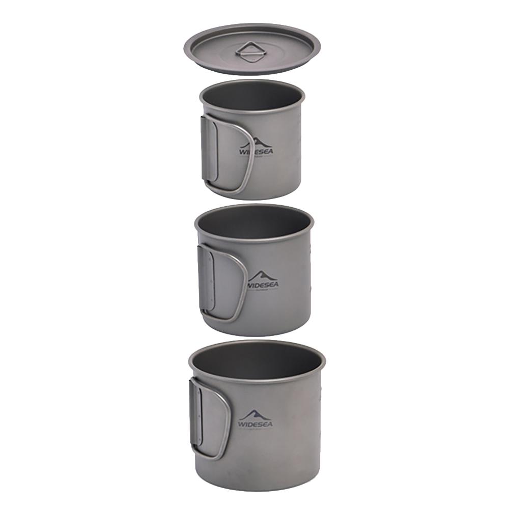 WIDESEA Camping Mug Strong Lightweight Camping Mug Folding Titanium Cup ...