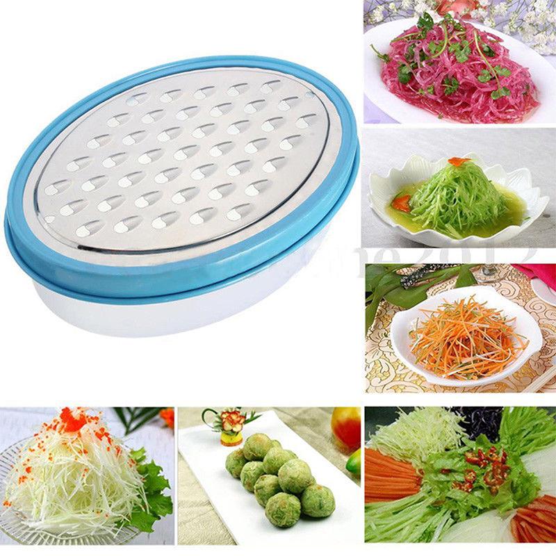 Buy Stainless Steel Round Grater Food Vegetable Cheese Slicer With ...