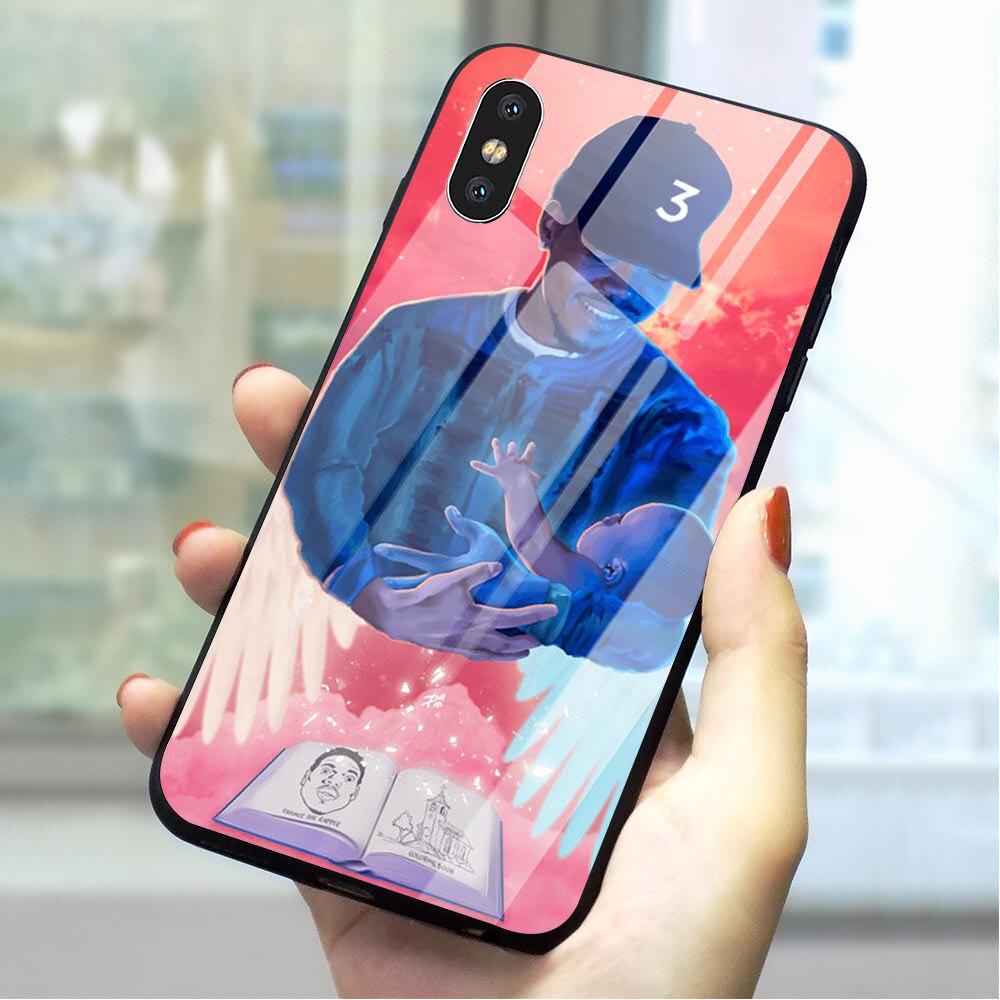 Buy Chance The Rapper Tempered Glass Phone Case for iPhone 5S Cover XR ...