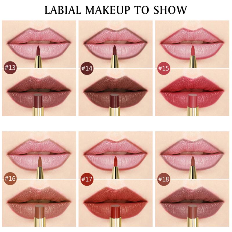 Buy 12 Color Double Head Velvet Lips Pigment Lipstick Matte Lipstick ...