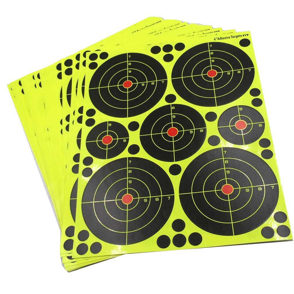 Buy 10 Pieces Combined Size Shooting Practice Splash Fluorescent Paper ...