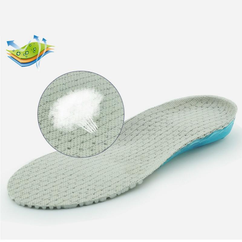 Buy EVA Spring Silicone Gel Shoes Insoles Running Shock Absorption Pads ...