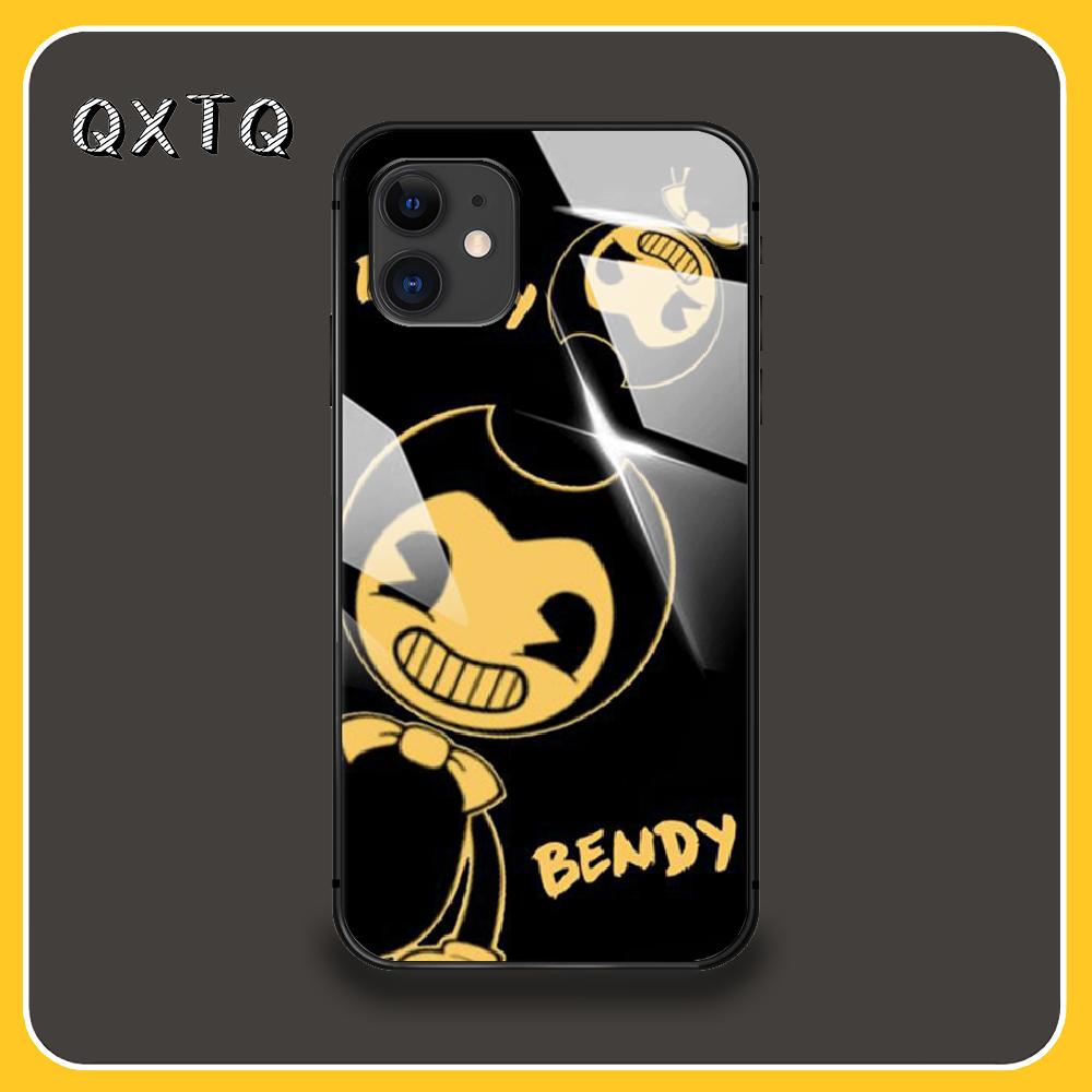 Buy Bendy Ink Machine Game RoleTempered Glass Phone Case Cover For ...