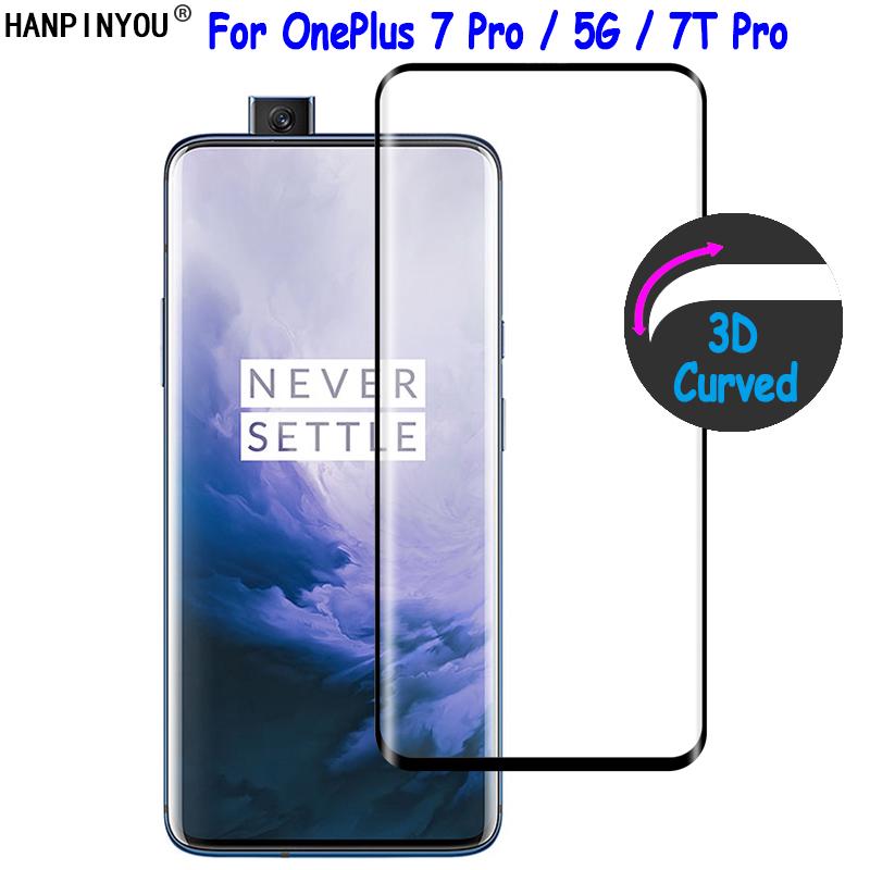For OnePlus 7 Pro / 7T Pro 6.67" 9H Ultra Thin 3D Curved Full Cover Front Tempered Glass Film ...