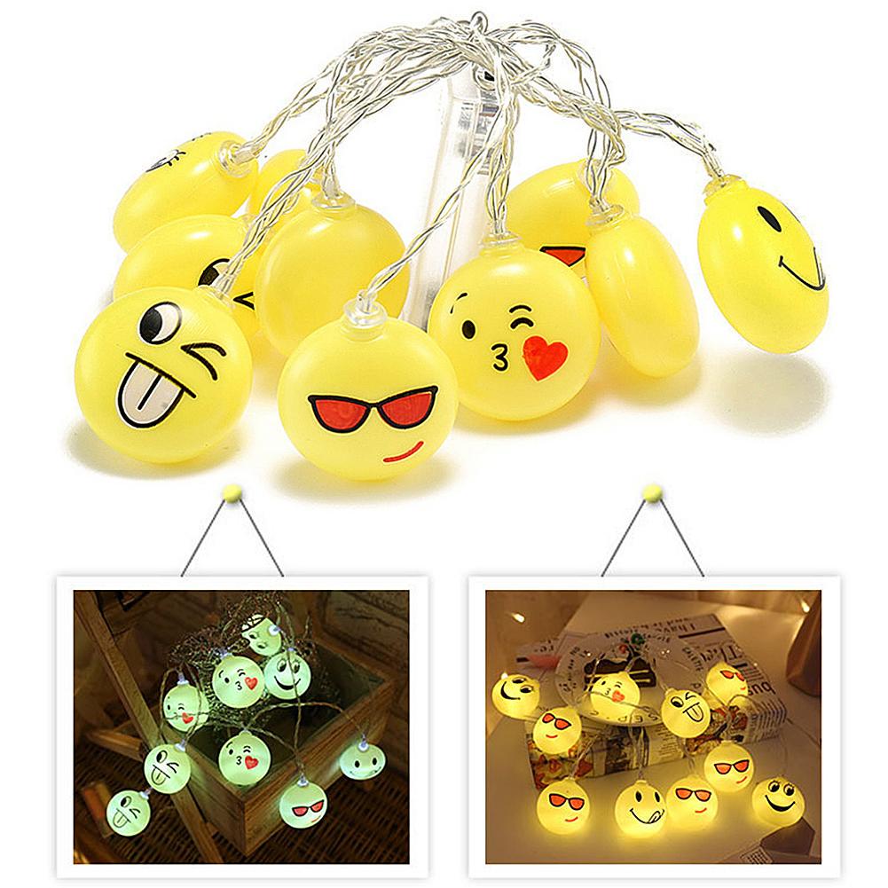 Buy Emoticon String Lights Emoji Led Fairy Light for Birthday Party ...