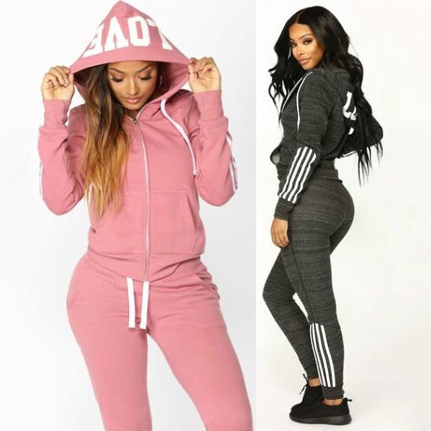 Buy Women's European Style Autumn Fashion Casual Tracksuit Long-sleeved ...
