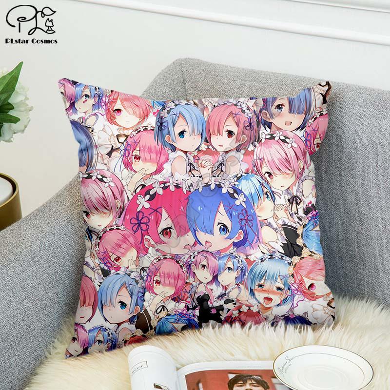 Satın alın Sexy Rem Anime 3D printed Pillow Case Polyester Decorative ...