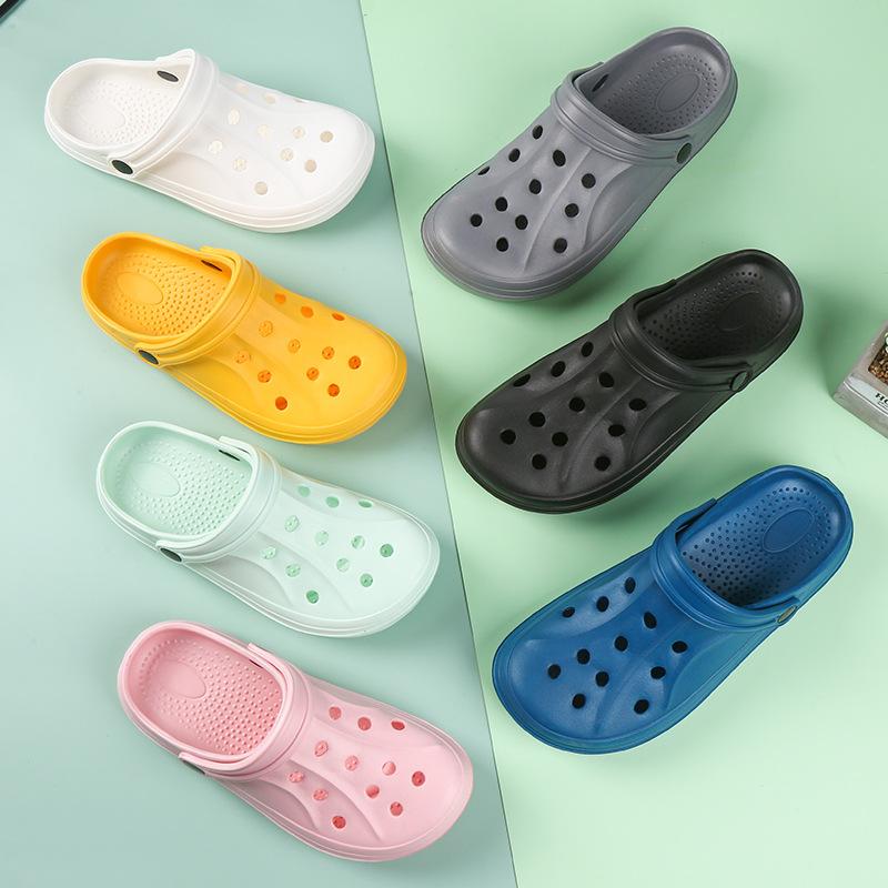 Buy 2022 New Summer Cave Shoes Home Slippers Candy Color Garden Shoes ...