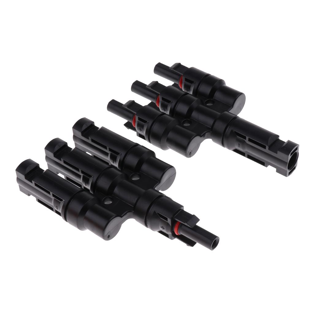 Buy Pair Solar Energy Photovoltaic Panel Ttype MC4 Branch Connector (M ...