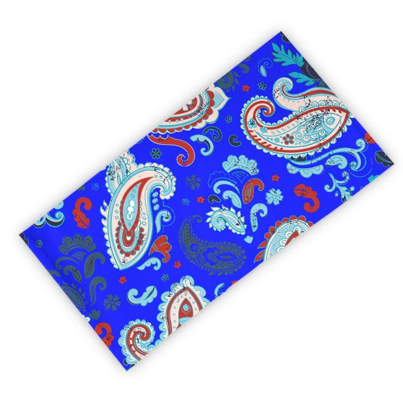 Buy Mandala Paisley Blue Neck Gaiter Balaclava Face Mask Magic Headband ...