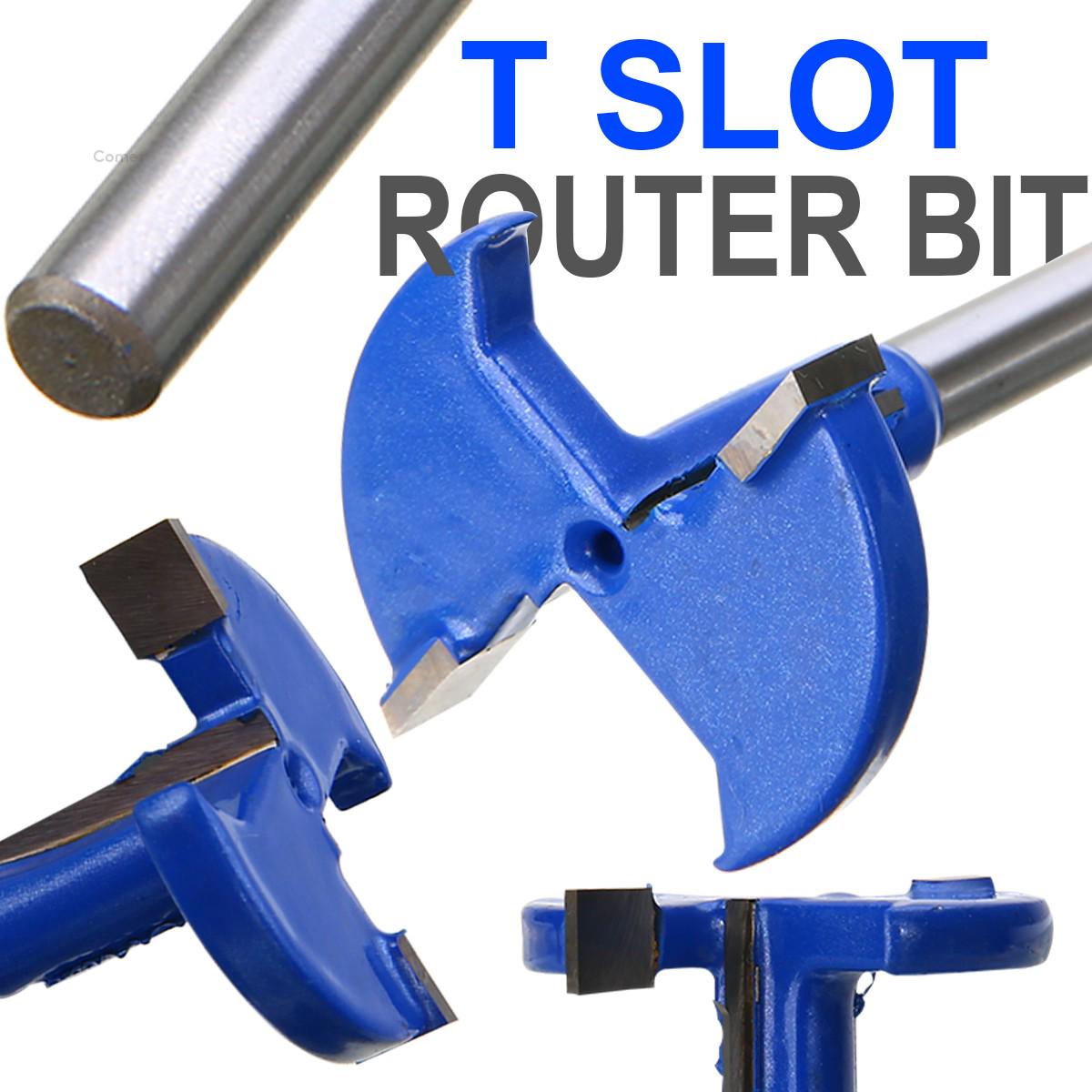 1/4inch Shank T Slot Router Bit T-Track Woodworking Milling Chisel ...