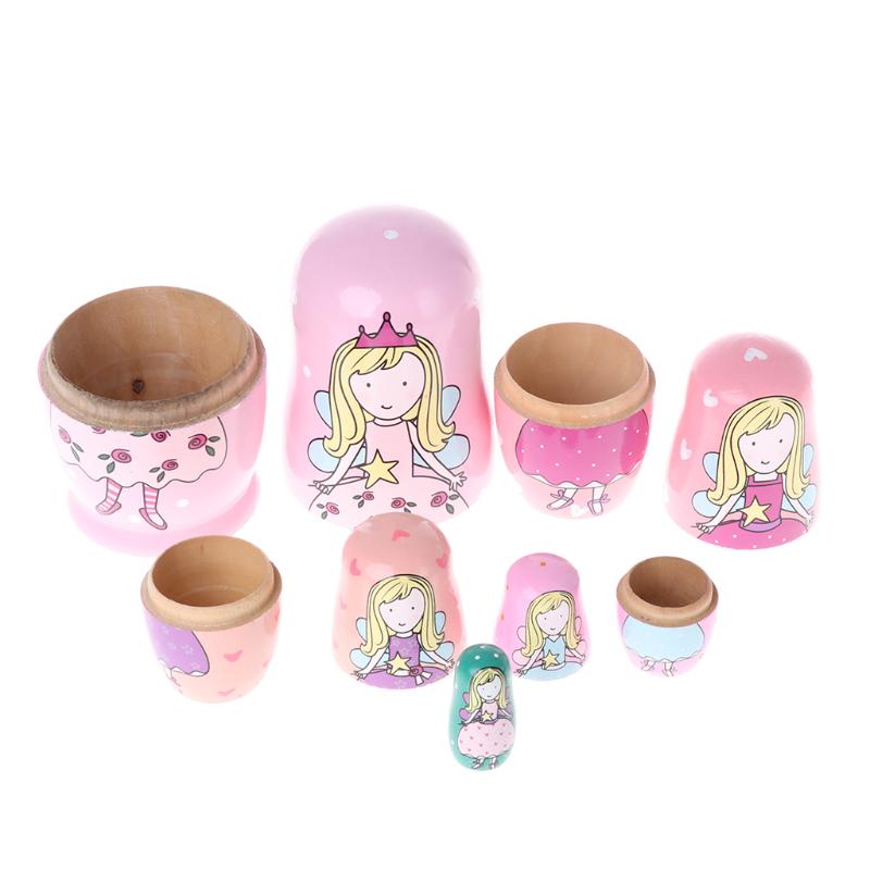 Buy 5PCS Angel Princess Russian Nesting Dolls Wooden Matryoshka Dolls ...